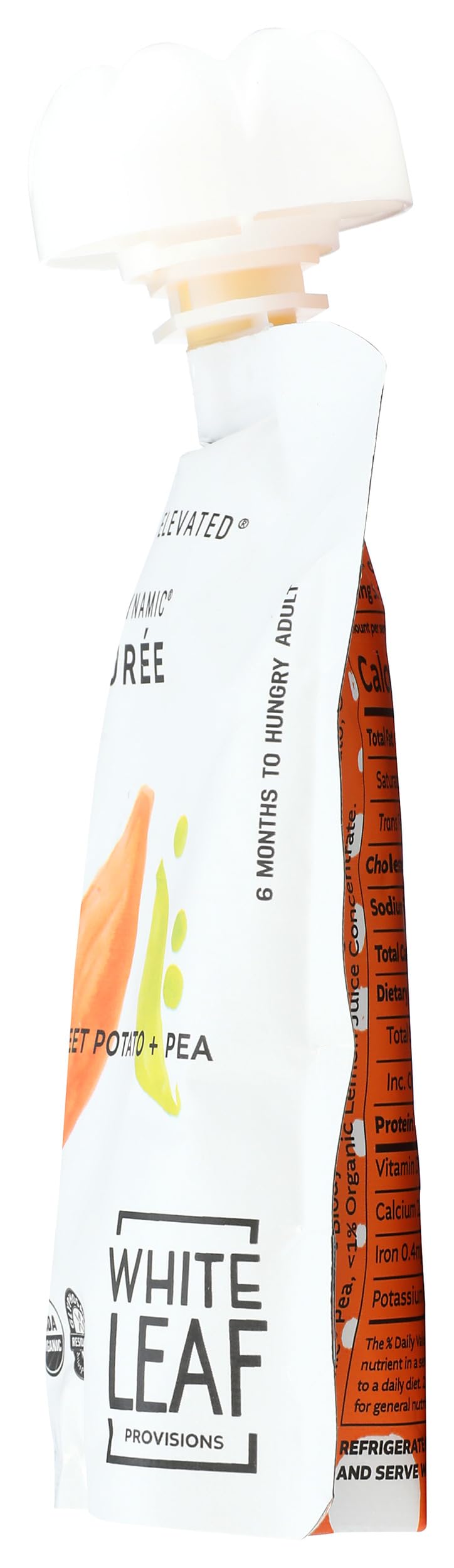 White Leaf Provisions Organic Carrot Sweet Potato Pea Baby Food, 3.17 OZ