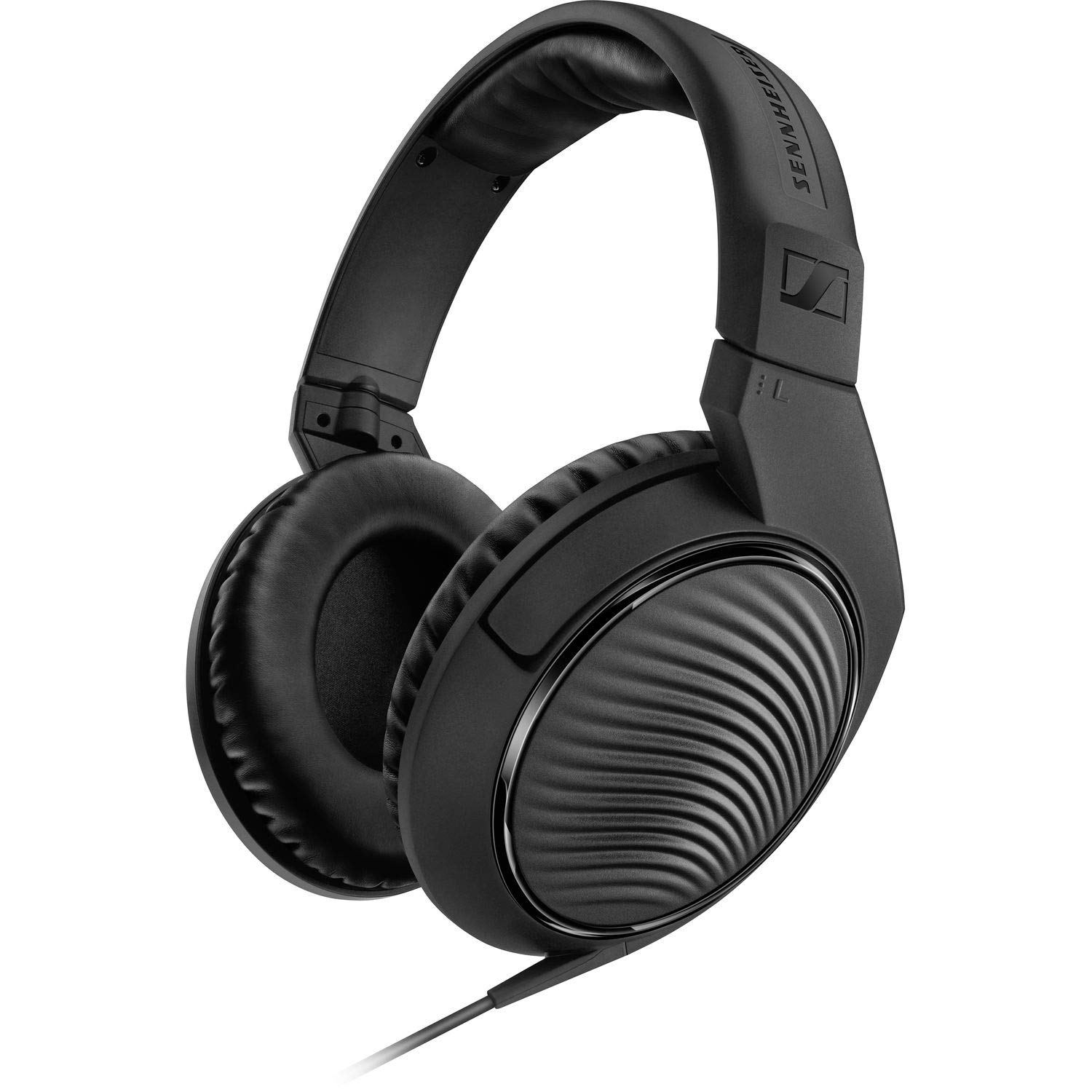 Sennheiser HD 200 Pro Monitoring Headphones with Headphone Holder & Stereo 1/4" Male Headphone Extension Cable 10' Bundle