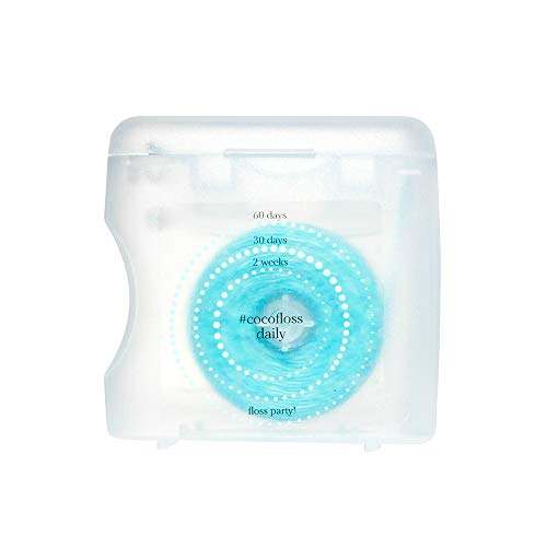 COCOFLOSS Coconut-Oil Infused Woven Dental Floss | Mint | Dentist-Designed | Vegan and Cruelty-Free | 6 Month Supply (32 Yds x 3 Units)