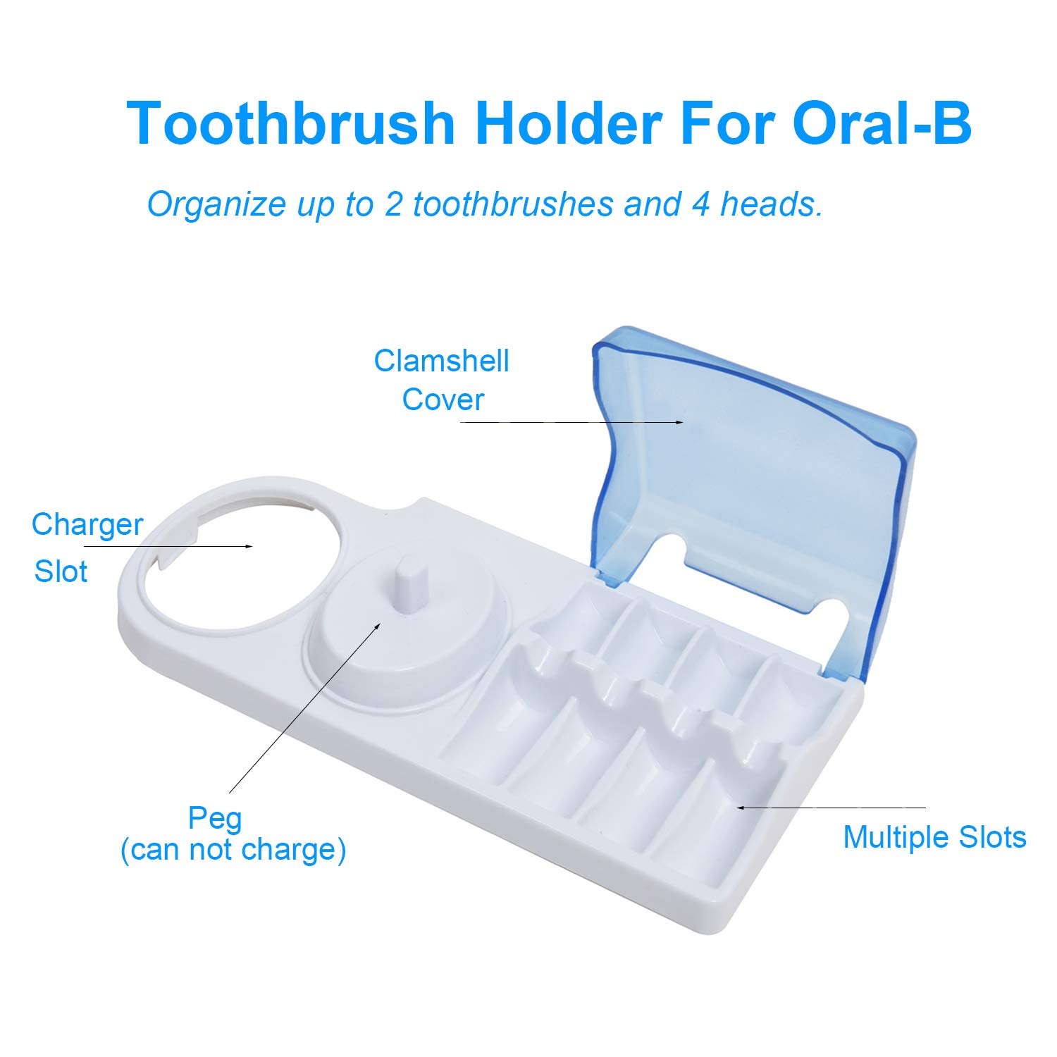 LazyMe Electric Toothbrush Stand for Oral B,Electric Toothbrushes Heads Holder for Oral B (1 Pack)