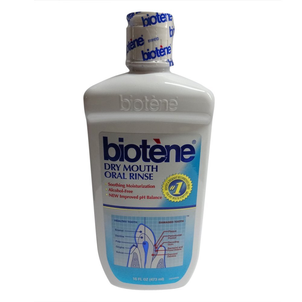 Biotene Dry Mouth Oral Rinse, Fresh Mint 16 oz ( Packs of 6)