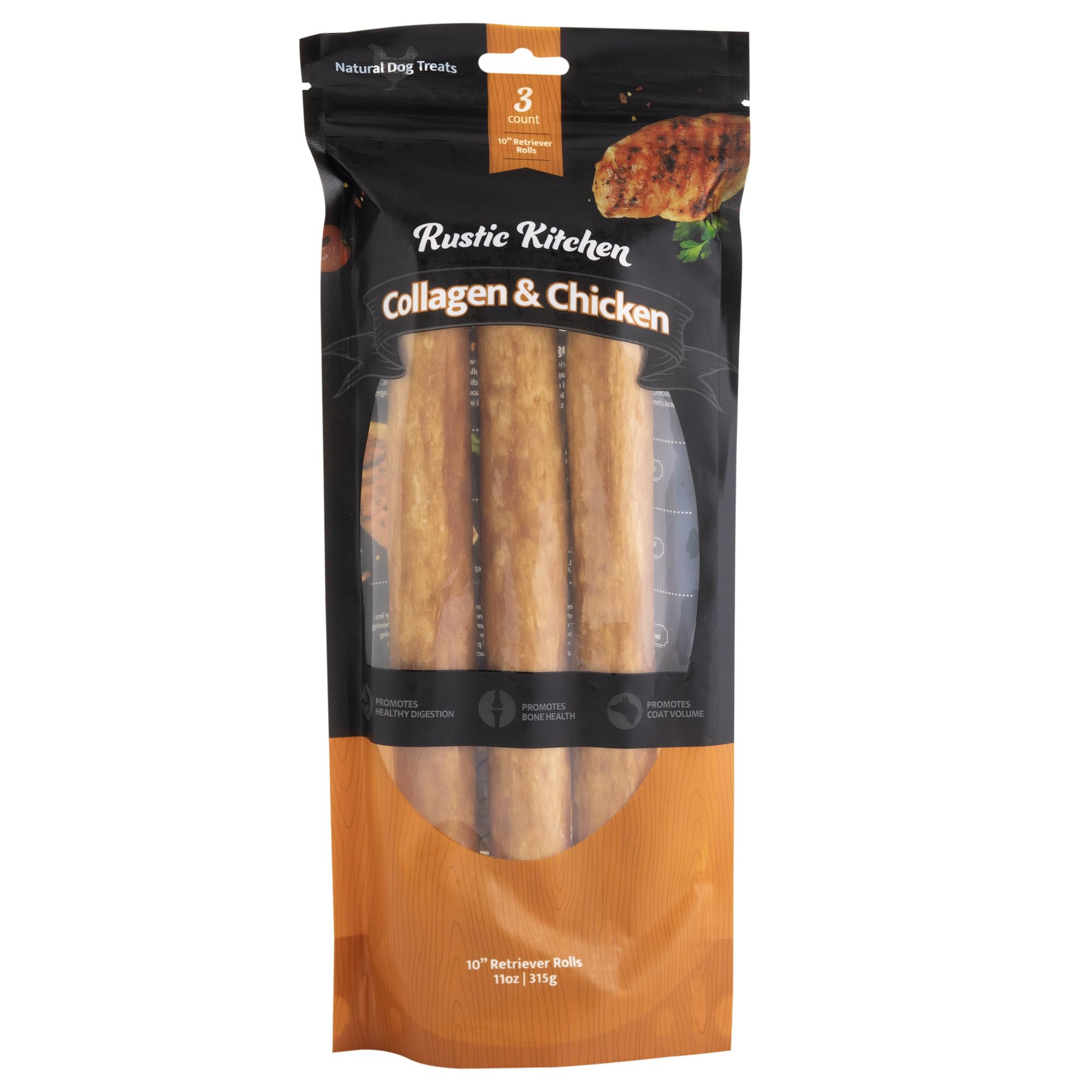 Wild Eats RK Collagen Retriever Roll (Real Chicken) 10" - 3ct