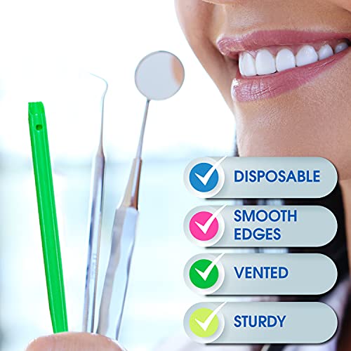 High Volume Evacuator HVE Tips - 1000 HVE Suction Tips Dental Disposable - Vented Evacuation Aspirator Tips with Smooth Edges (Rainbow Assorted - 10 Bags of 100) by PlastCare USA