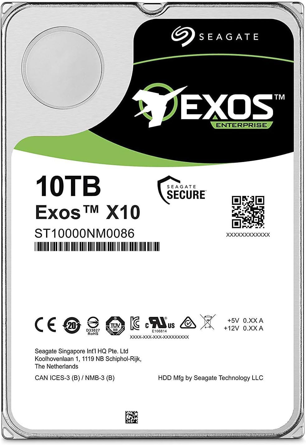 Seagate Exos X10 10TB Internal Hard Drive HDD – 3.5 Inch 6Gb/s 7200 RPM 128MB Cache for Enterprise, Data Center – Frustration Free Packaging (ST10000NM0086)
