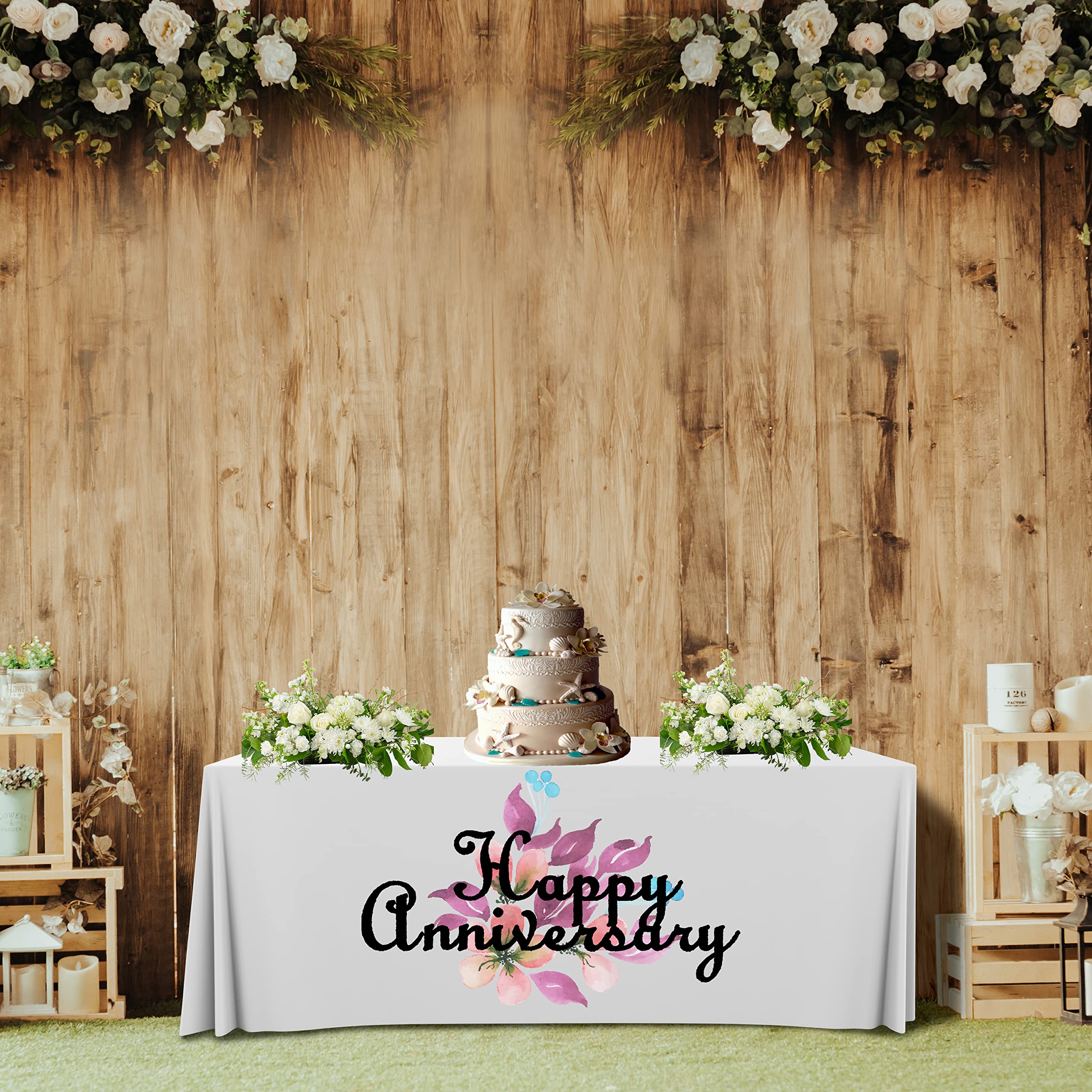 BannerBuzz Custom Premium Table Covers & Throws, 230 GSM, Polyester, Full Color, 1440DPI Dye-sublimation Printing, Hot Knife Cut for Trade Shows and Exhibition Display (8' X 2.5', 4 Sided)