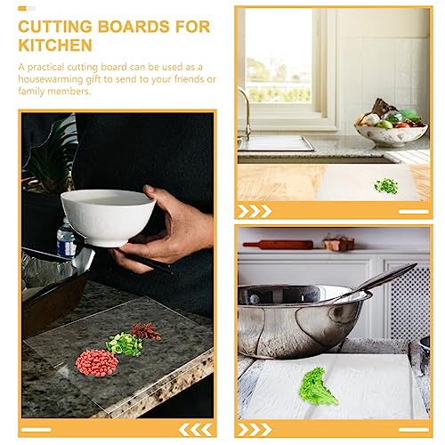 Homoyoyo Acrylic Cutting Boards Clear Chopping Board Anti- Transparent Cutting Board for Counter Countertop Protector Home Restaurant
