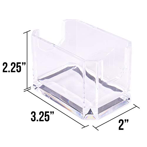 Sugar Packet Holder - Clear Plastic Storage Container for Kitchen - Commercial & Business Organization for Restaurants & Home, Coffee Bars, & Diners - Food and Beverage Accessories