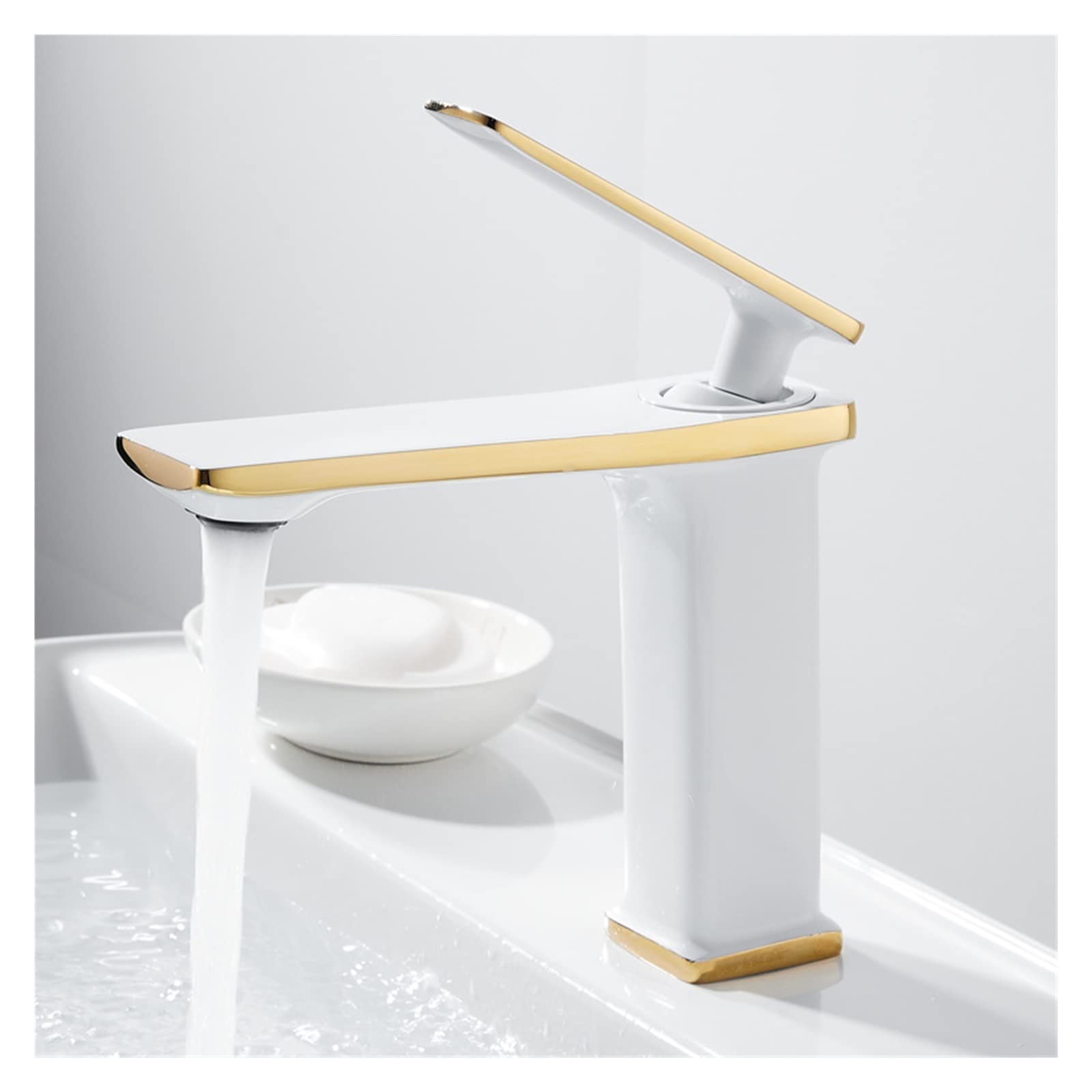 JEMITA High end Basin Faucet Bathroom Sink hot and Cold Water Mixer Crane Deck Installation Single Handle Hole Bathtub Kitchen Faucet (Color : C)