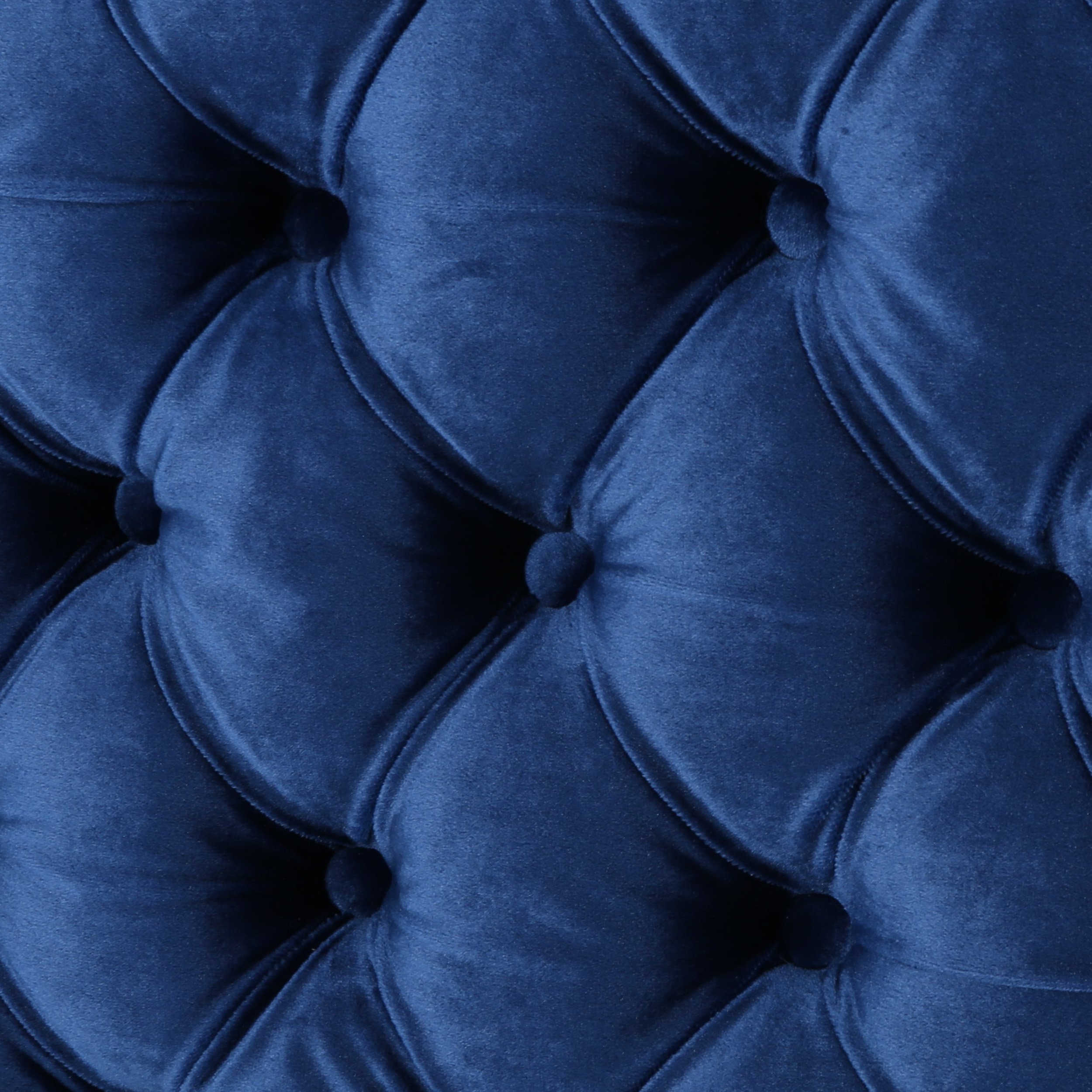 Christopher Knight Home Jezebel Velvet Headboard, Queen / Full, Navy Blue / Black Steel