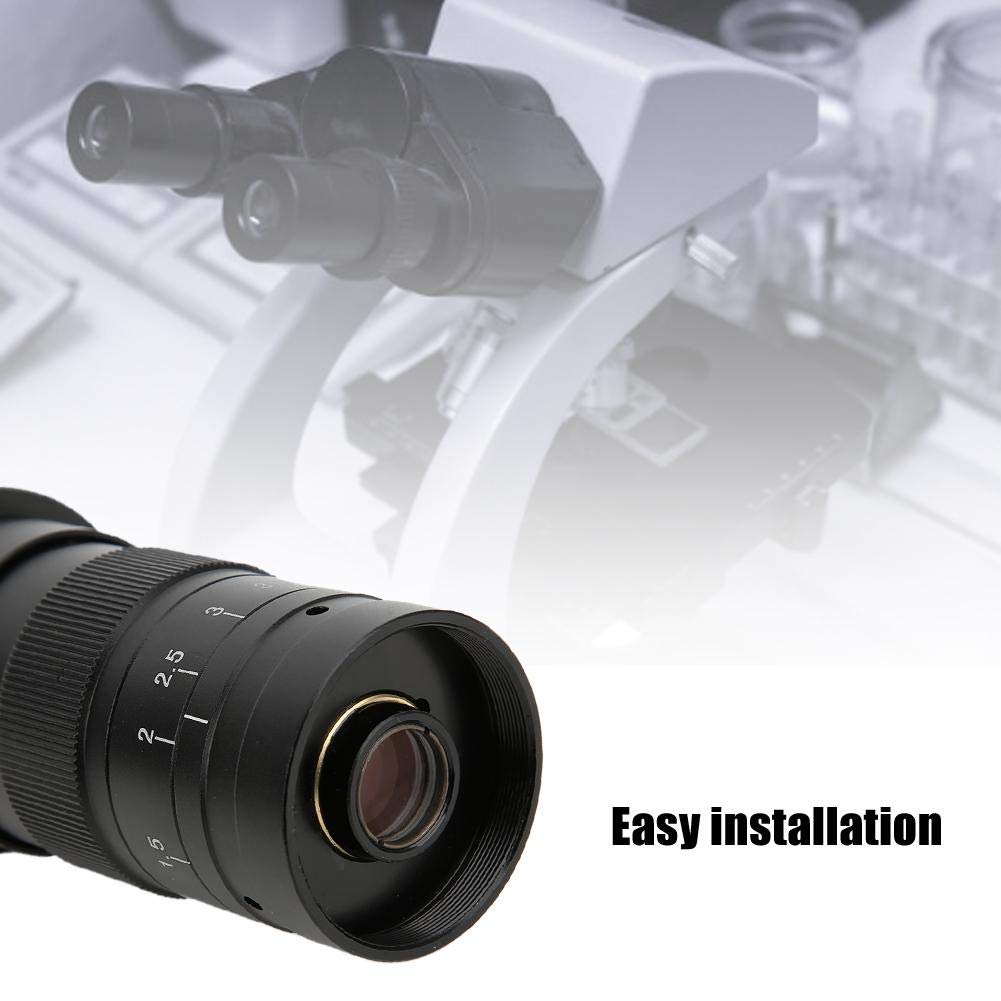 300X Adjustable 25mm Zoom C-Mount Lens 0.7X-4.5X Industrial Microscope Camera Magnifying Lens