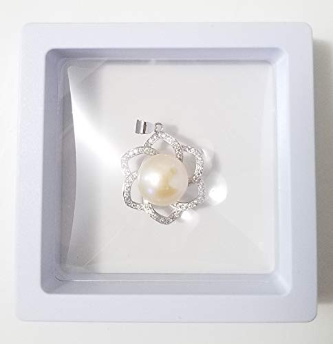 JM Set of 3 pcs Transparent 3D Floating Frame Display Holder/Box/Frames for Challenge Coins, AA Medallions, Antique, Jewelry,Gift, White, 2.75 x 2.75 x 0.75 Inches