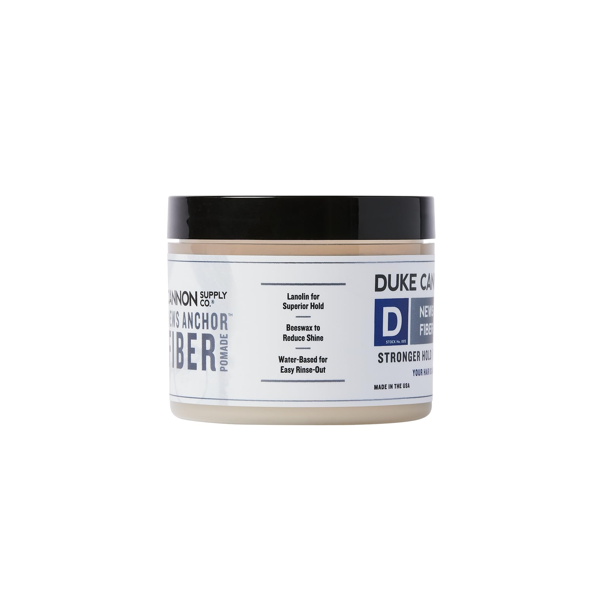 Duke Cannon News Anchor Fiber Pomade - Strong Hold, Natural Matte Finish - 4.6 oz