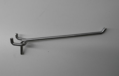 FixtureDisplays® 6" Peg Hook Pegboard Hook Pegwall Hook Wire Slatwall Hook Metal Peg Hook Metal Slatwall Hook 16736