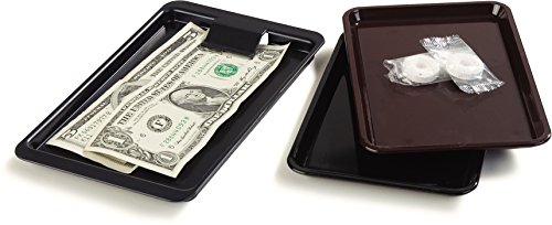 Carlisle FoodService Products 302203 Standard Tip Tray, 6-1/2" x 4-1/2", Black (Case of 36)