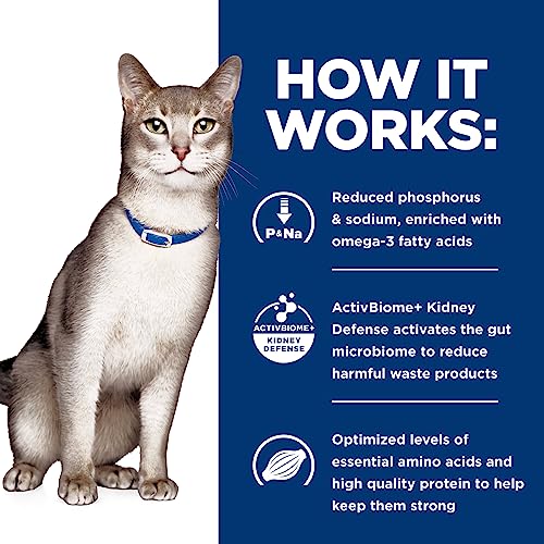 Hill's Prescription Diet k/d Kidney Care with Chicken Wet Cat Food, Veterinary Diet, 5.5 oz. Cans, 24-Pack