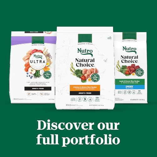 Nutro Core Dry Dog Natural Choice Chicken & Brown Rice Recipe, Dry Dog Food for Large Breed Puppies, 13 lb. Bag