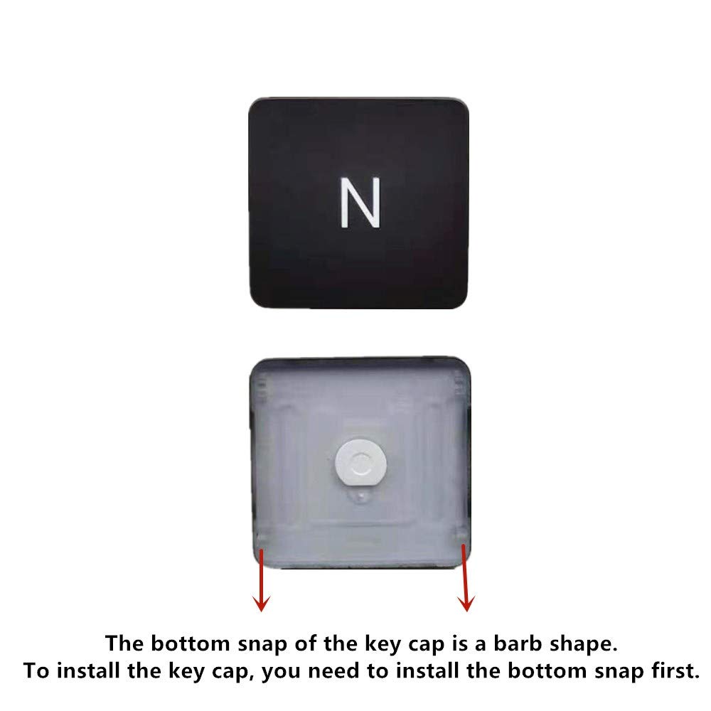 Replacement Individual N Key Cap and Hinges are Applicable for MacBook Pro A1706 A1707 A1708 Keyboard to Replace The N Key Cap and Hinge