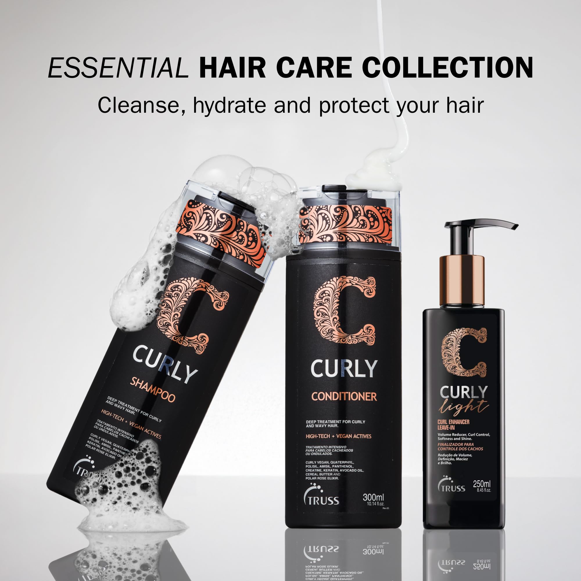 Truss Keratin Repair Conditioner, 300ml, Unisex, Intensive Repair for Damaged Curls