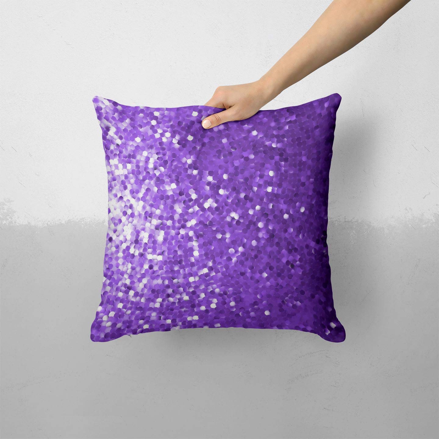 iiRov Purple Shaded Sequence - Custom Decorative Home Decor Indoor or Outdoor Throw Pillow Cover for Sofa, Bed or Couch Cushion (Pillow CASE Cover ONLY)