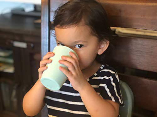 Miracle Bean X Kids Bamboo Fibre Drinking Cups, (Set of 6) for Milk, Juice, Water, Non Toxic, Biodegradable, Eco Friendly 8oz
