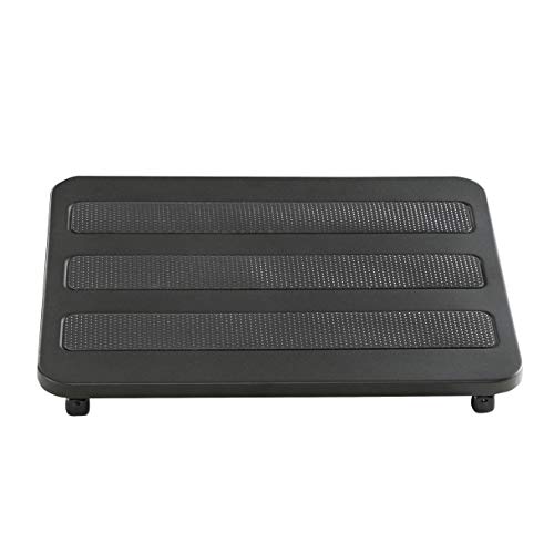 Safco Products Ergonomic Tilting Footrest, Durable Steel Construction, Great for Tables and Desks, Black, 12"D x 15"W x 5.25"H