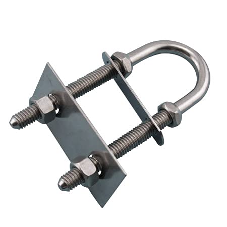 STAINLESS STEEL BOW/STERN EYE, 3/8" TO 1/2", U-BOLT INCLUDES 4 NUTS (9 DIFFERENT SIZES) (S0353-13095)