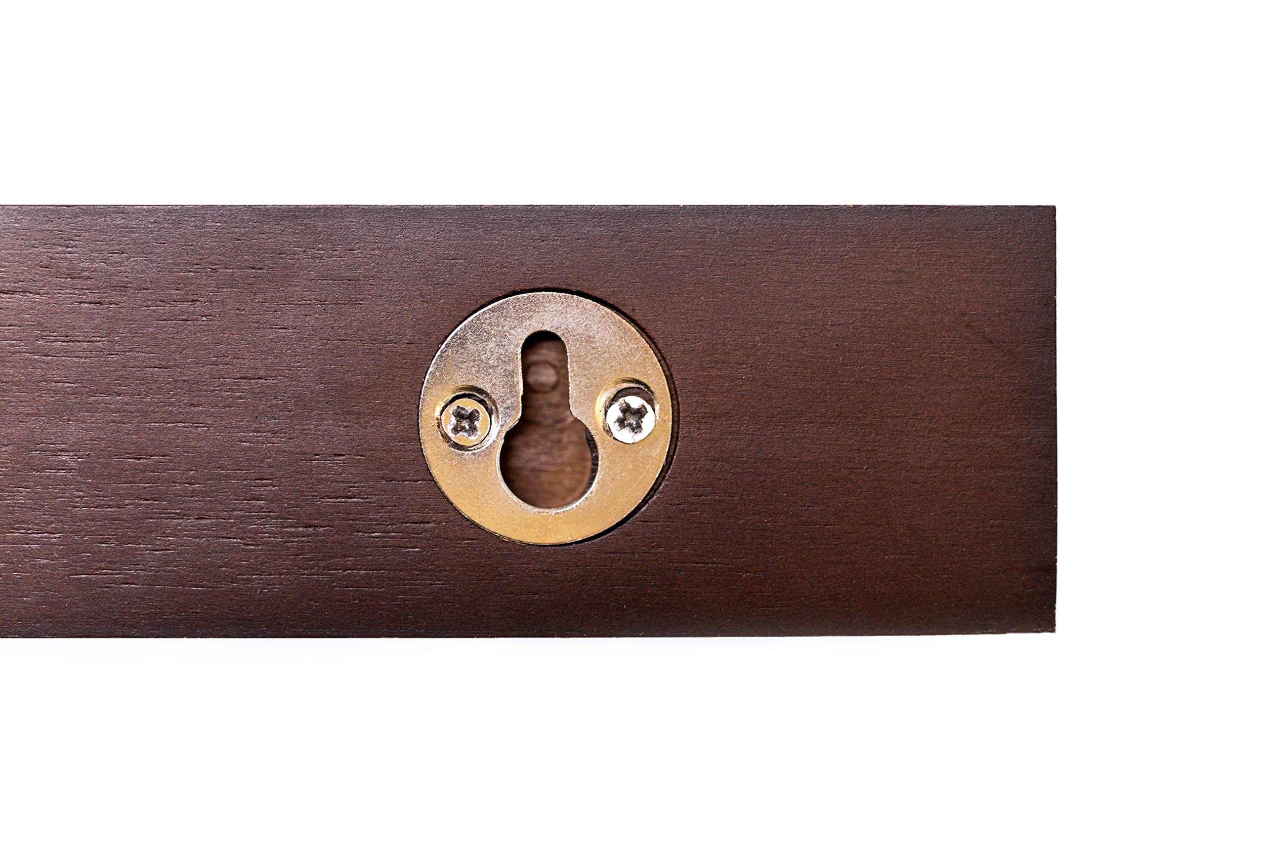 Belt Hanger for Closet -Beechwood Belt Organizer for Closet (10.75β x 2.5β x 1.7β)- Belt Holder for Closet w/Mount Hardware - Dark Wood Finish Belt Rack for Closet- Belt Hangers for Men for 10 Belts