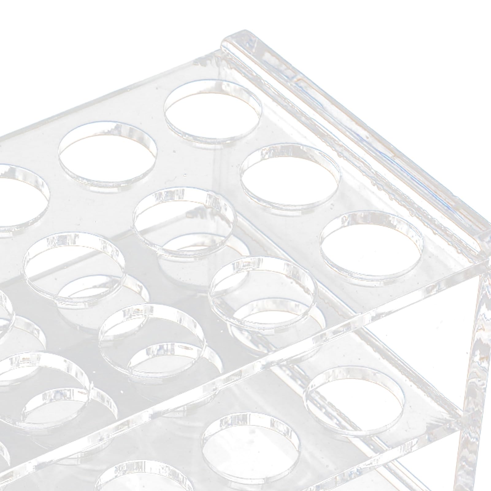 Acrylic Test Tube Rack 18 Holes Transparent for 10ml 15ml Tubes lab tube racks