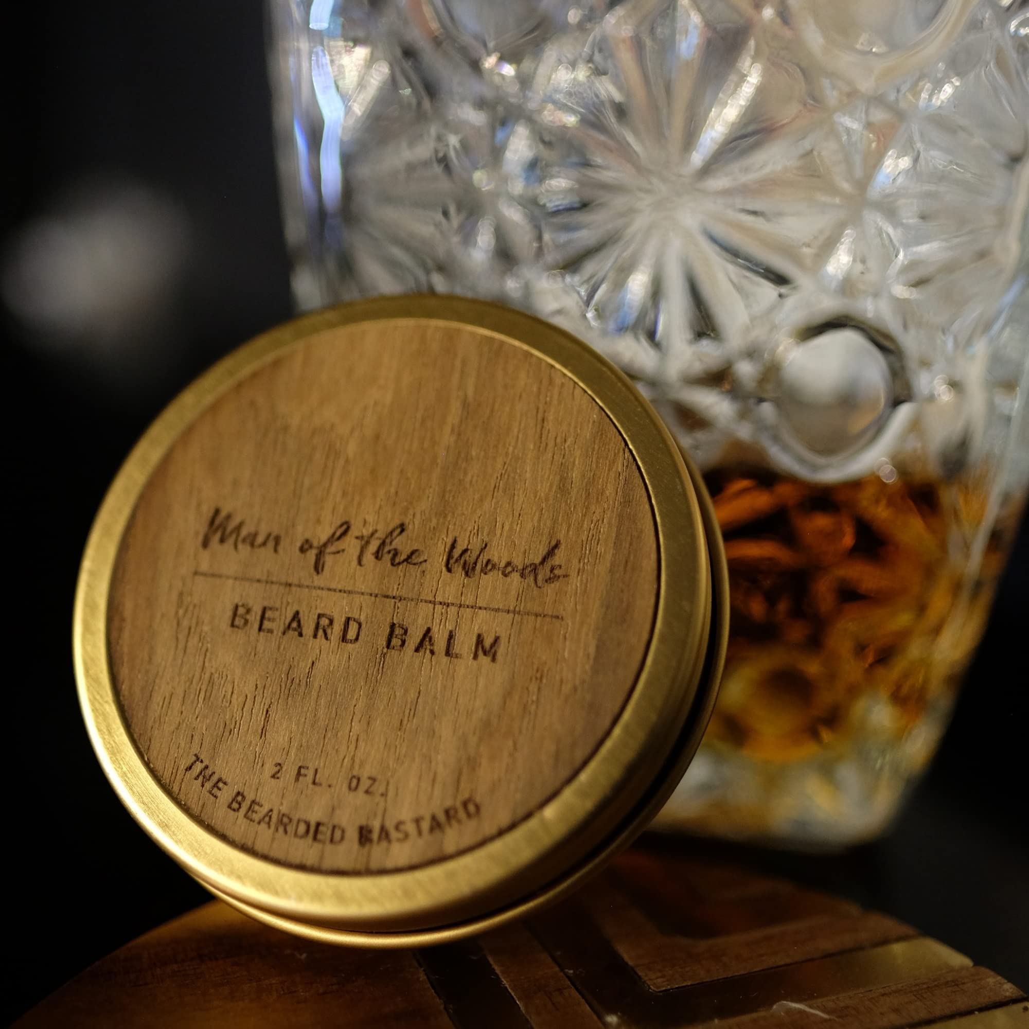 TBB Man of the Woods Beard Balm for Men | Tame & Style Your Beard | Beard Conditioner with Shea Butter, Jojoba Oil, Argan Oil (2 Oz.)