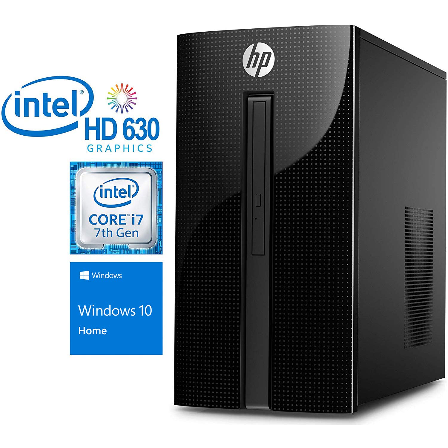 HP Pavilion 460 Business Premium High Performance Desktop Computer, Intel Quad-Core i7-7700T 2.9GHz Up to 3.8GHz, 8GB DDR4, 1TB HDD, DVD Burner, Bluetooth, Wireless-AC, USB 3.0, Windows 10