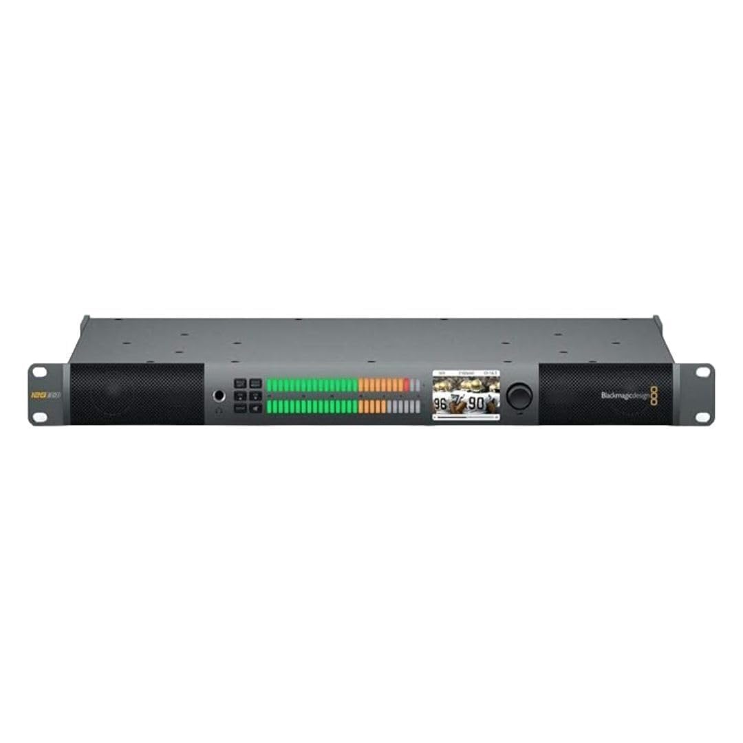 Blackmagic Design Audio Monitor 12G with Dual Subwoofer Design for Audio and Video Monitoring (Black)