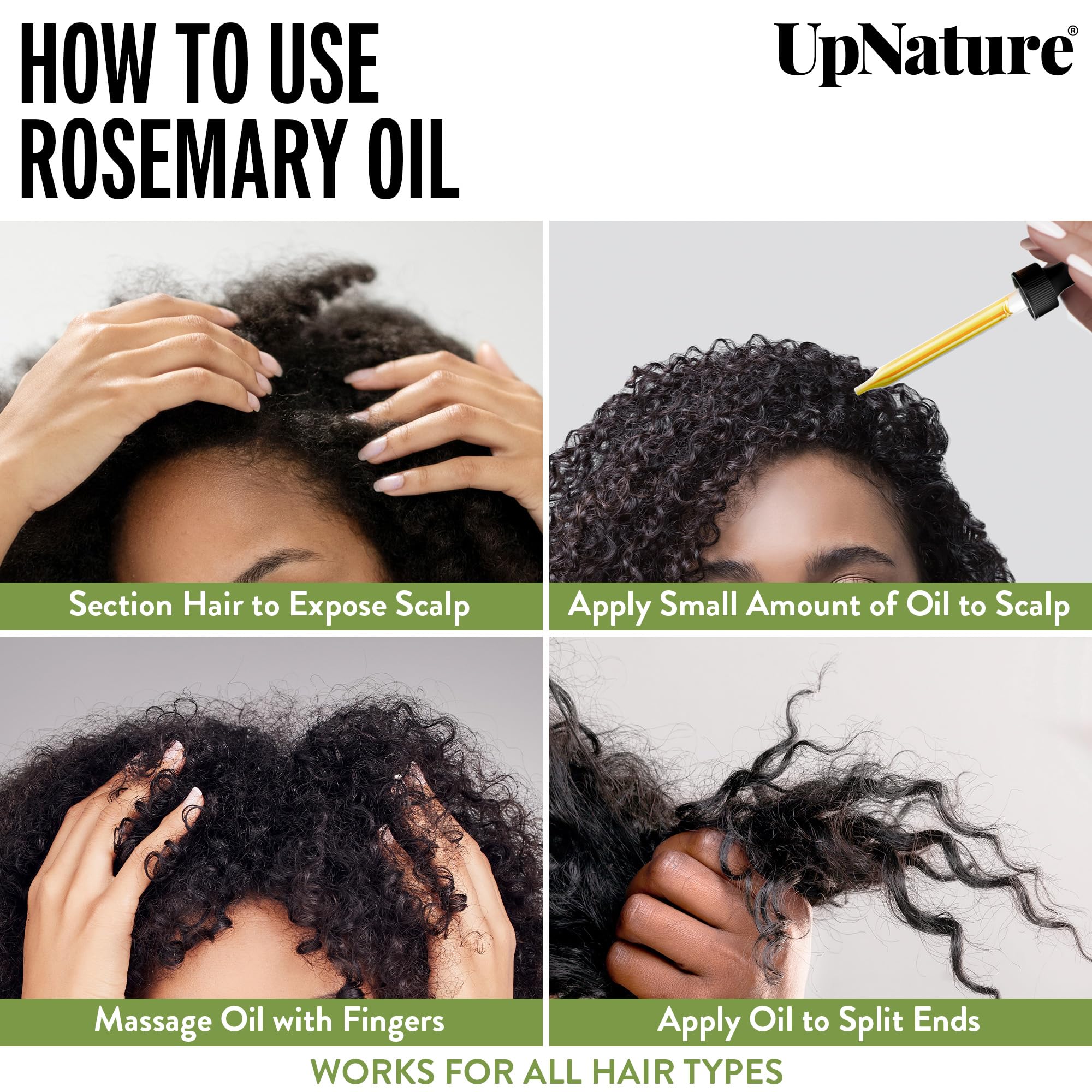 UpNature Rosemary Essential Oil - 100% Pure Rosemary Oil for Hair Growth - 2oz