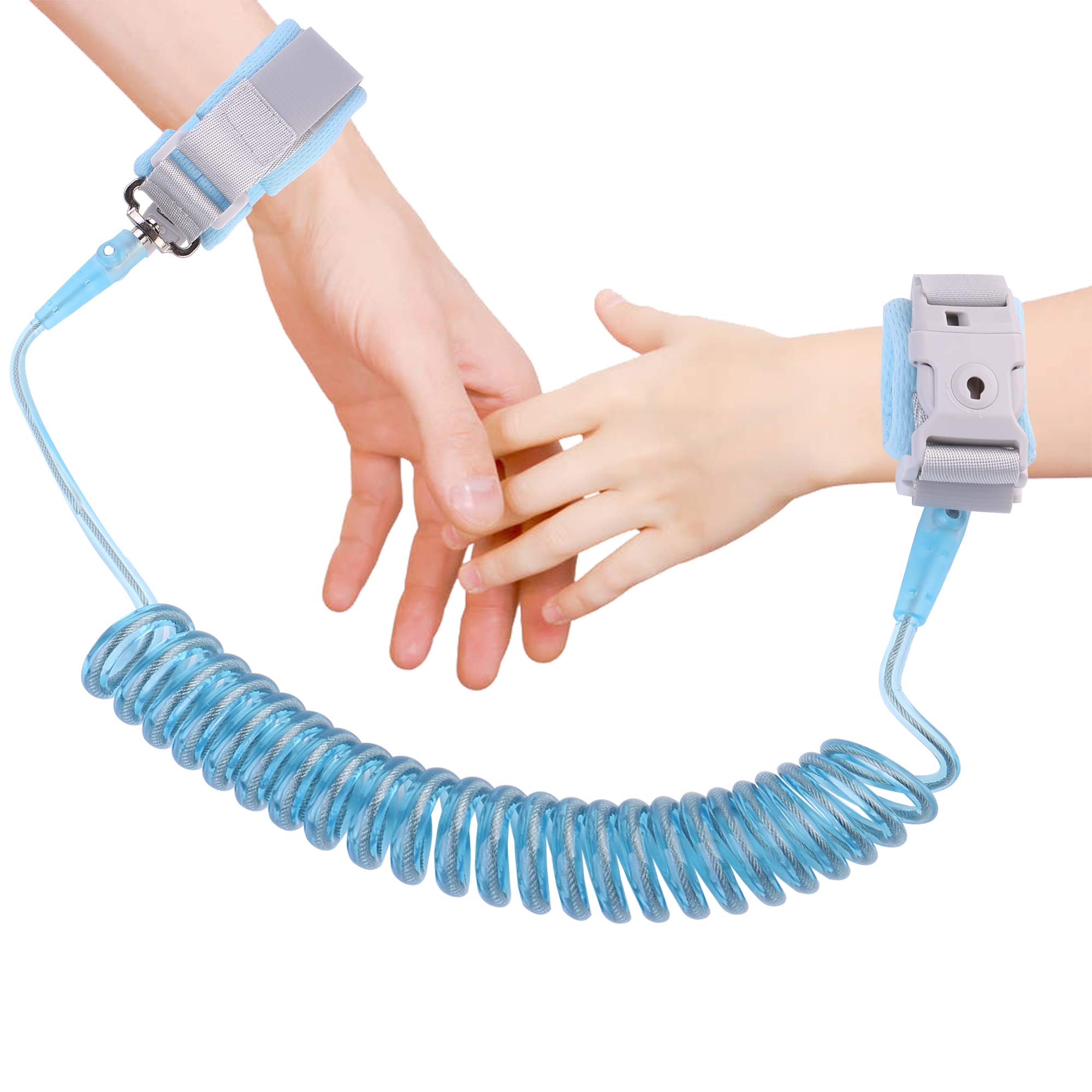 Reflective Anti Lost Wrist Link, Toddler Safety Leash with Key Lock, Safety Wrist Leash for Toddlers, Babies & Kids 8.2 feet