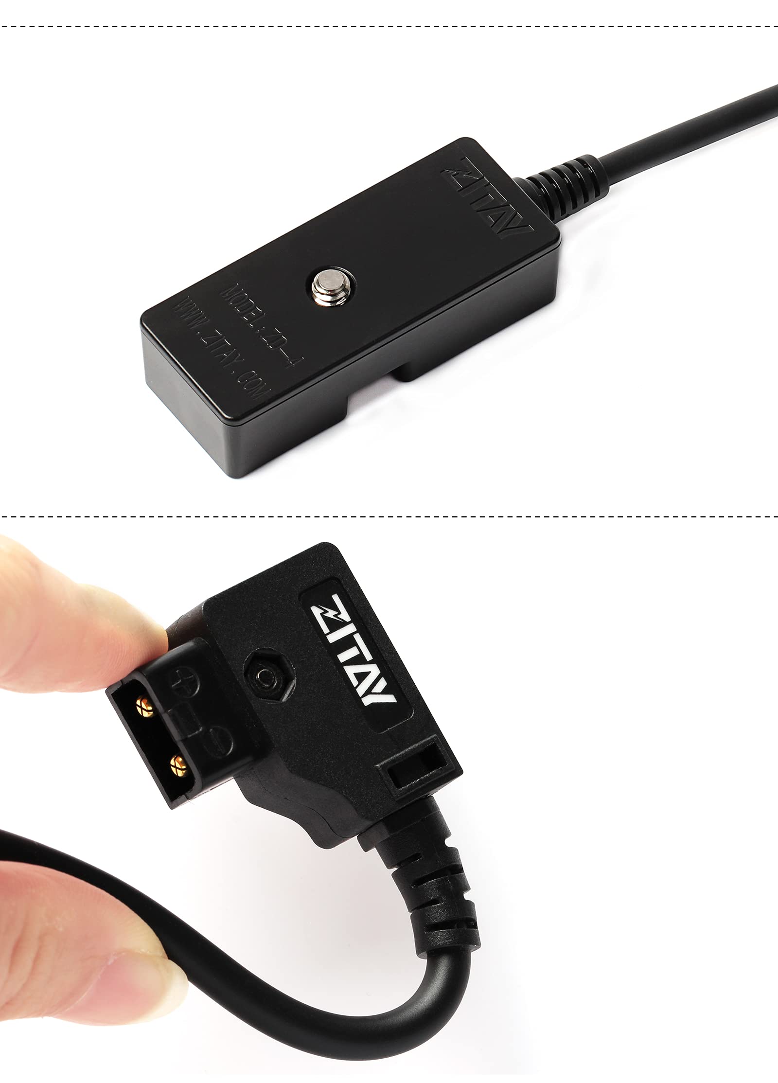ZITAY D-tap 1x4 Power Splitter Hub with Reverse Insertion Prevention Adapter for VMount Battery