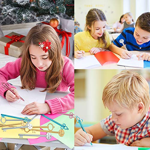 Key Shape Pen Vintage Key Gel Ink Pens Cute Novelty Pens Black Fine Point Pen for Office Stationary School Supplies(36 Pieces)