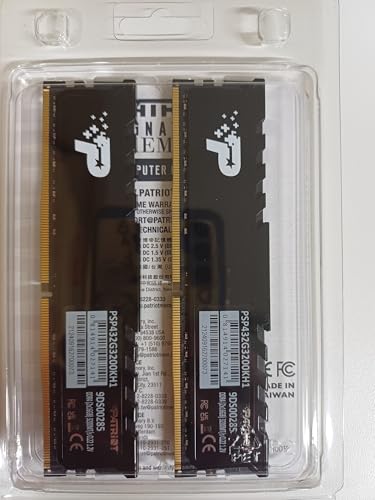 Patriot Memory Signature Premium DDR4 32GB (2x16GB) 3200MHz (PC4-25600) UDIMM Kit W/HEATSHIELD