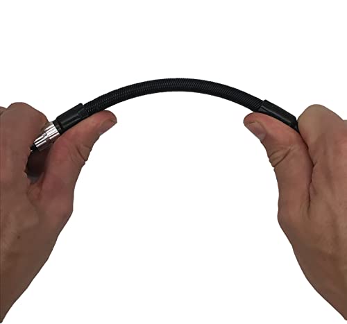 AMERICAN MUTT TOOLS Flexible Drill Bit Extension β 7.5β Flexible Screwdriver Tool | Flexible Shaft Drill Bit Extension, Bendable Flex Bit for Hard to Reach Spaces | Flexible Bit Extension Bar