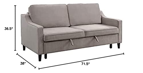 Lexicon Maston Convertible Studio Sofa Bed, Cobblestone