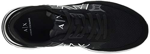 A|X Armani Exchange Men's Colorblock Fashion Sneakers, Black, 9