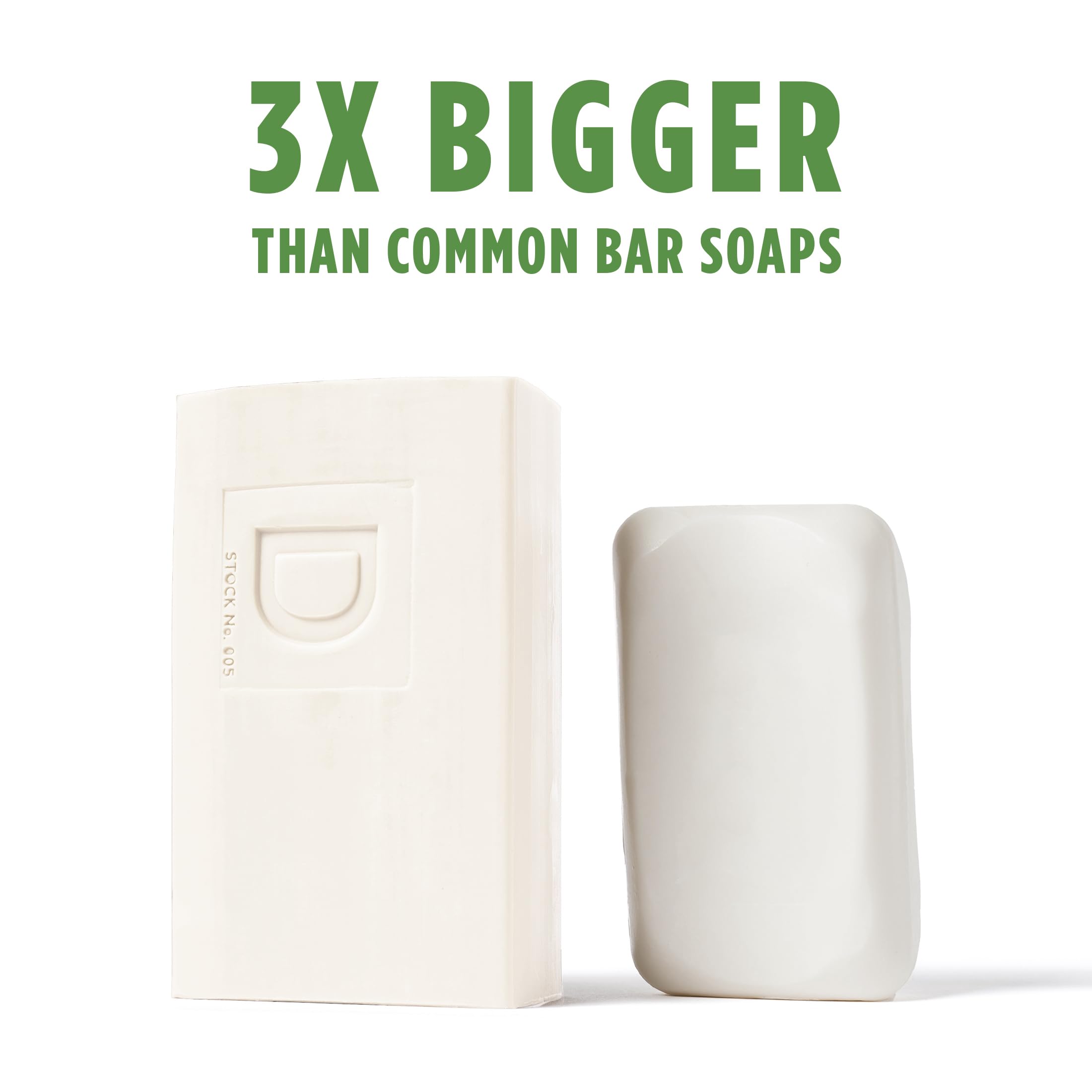 Duke Cannon Supply Co. Big Brick of Soap Bar for Men WWII Collection Smells Like Productivity (Fresh, Energizing Mint) Multi-Pack - Superior Grade, Extra Large, All Skin Types, 10 oz (3 Pack)