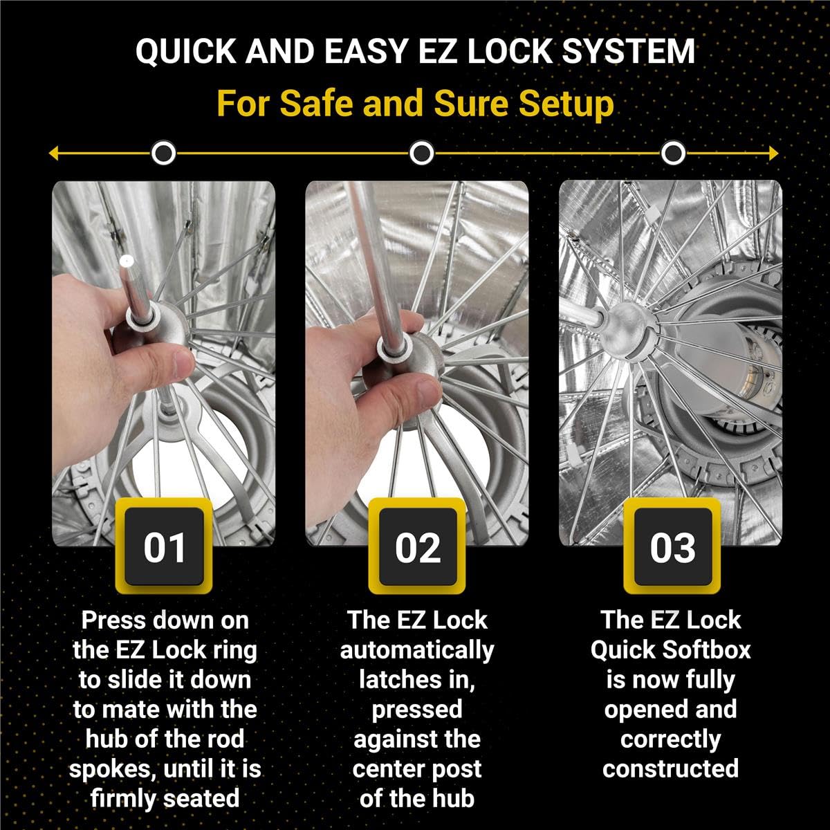 Glow EZ Lock 34" Collapsible White Beauty Dish Softbox w/Bowens Mount Speedring and Deflection Disk, 16 Ribbed Design Soft Box with White Interior for Perfect Lighting and Beauty Dish Photography