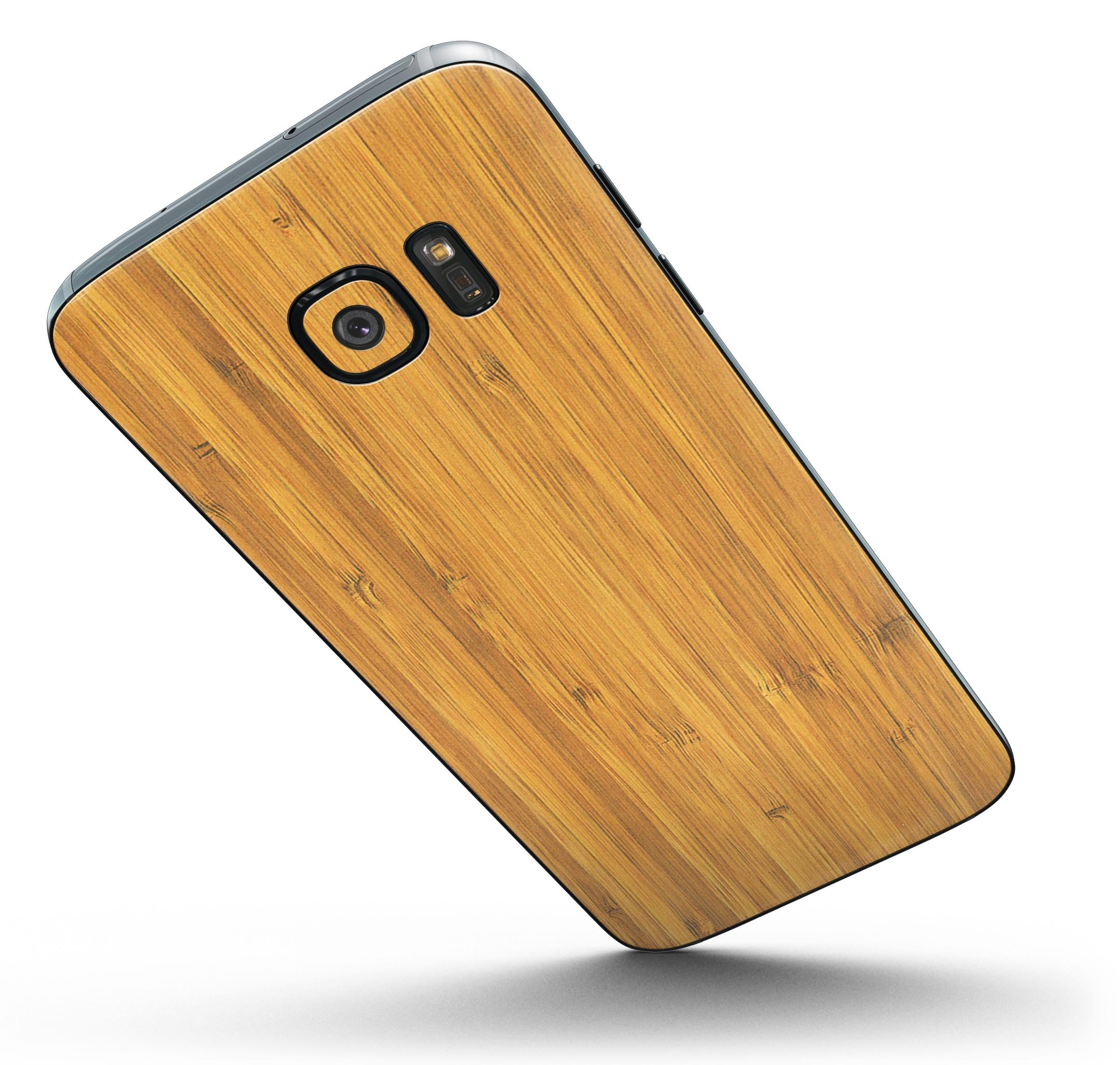 Design Skinz Design Skinz Real Light Bamboo Wood Full-Body Wrap Decal Skin-Kit for The Galaxy S9 Plus