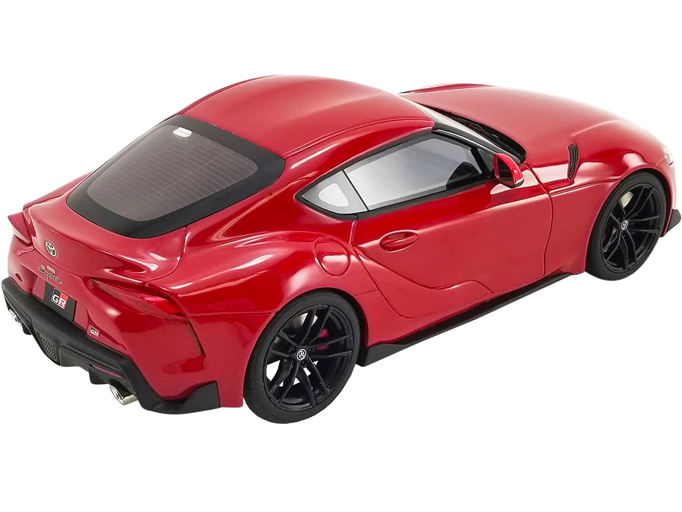 2021 Toyo-ta Supra GR 3.0 Renaissance Red with Black Wheels USA Exclusive Series 1/18 Model Car by GT Spirit for Acme US038