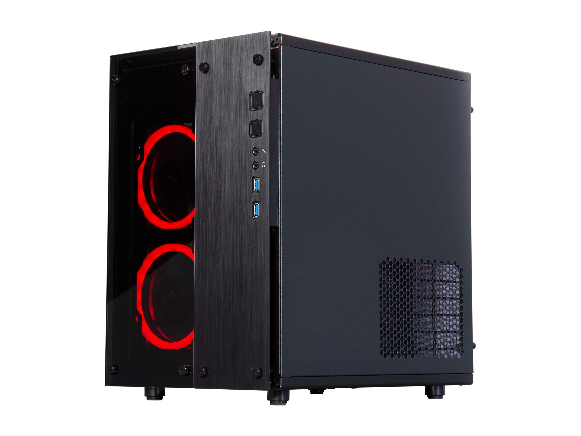 Rosewill CULLINAN PX RGB-ST ATX Mid-Tower Gaming PC Computer Case, Supports 240 & 280mm Liquid Coolers, 4 Dual-Ring Remote-Controlled 120mm RGB LED Fans & 80mm Rear Fan, Tempered Glass
