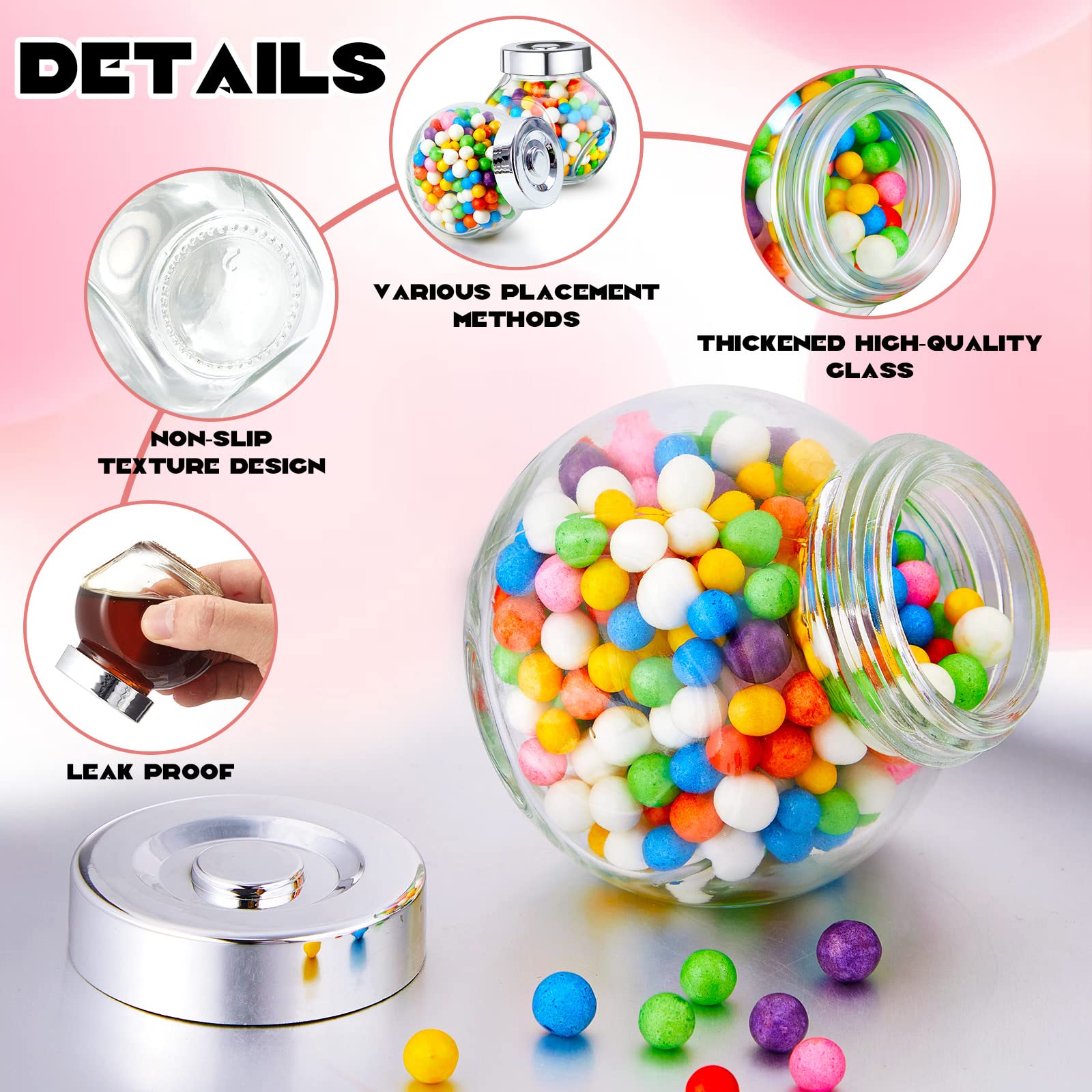 30 Pcs 3.4 oz Small Glass Jars with Lids Mini Candy Jars Tiny Mason Jar Candy Containers for Party Favors Wedding Gifts Spice Honey Sugar Herbs
