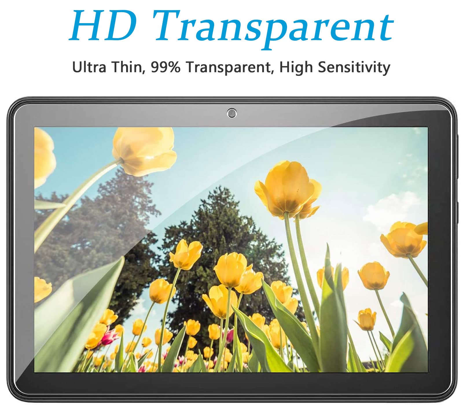 3 Pack Screen Protector for All-New Fire HD 8/HD8 Plus/Fire HD 8 Kids/Fire HD 8 Kids Pro Tablet (12th &10th Generation, 2022&2020 Released),Tempered Glass 9H Hardness Anti Scratch Clear, 8-inch