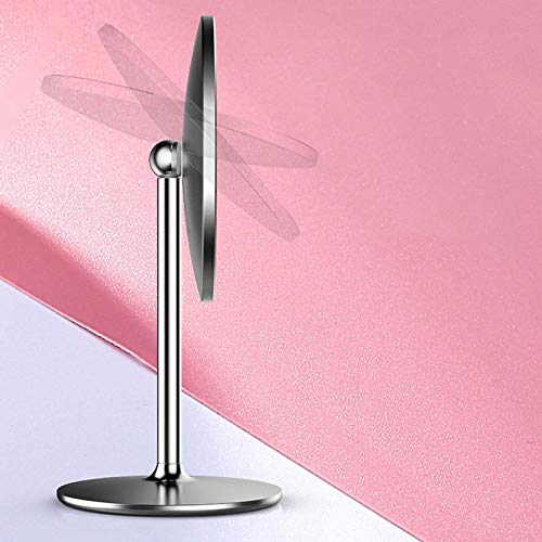 KXA Lighted Makeup Mirror, 21 LED Cosmetic Mirror Touch Screen Dimming 360° Rotation with Stand Charging Vanity Mirror USB Charging with Lithium Battery