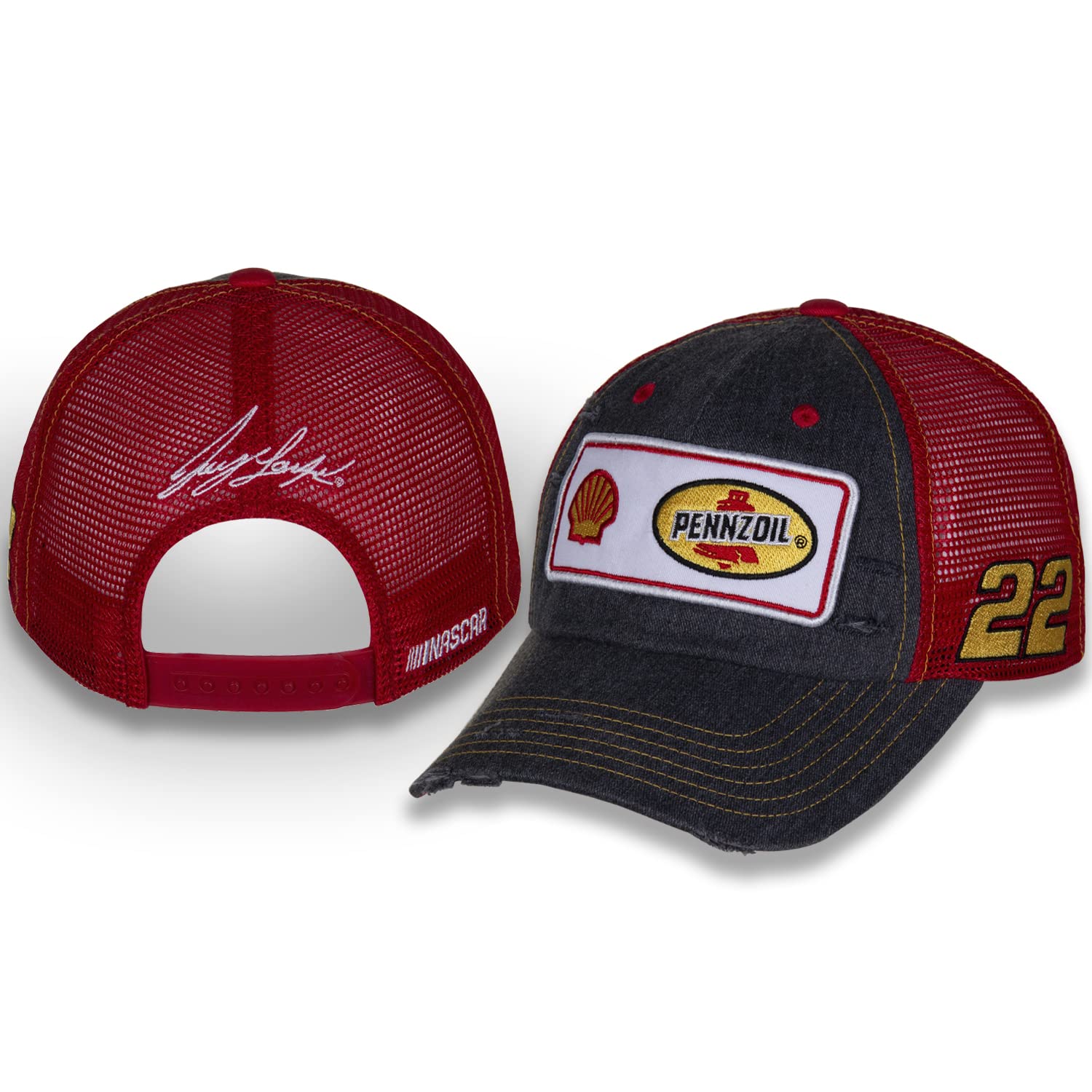 2023 Joey Logano Vintage Hat - NASCAR Adjustable Automotive Racing Mesh Baseball Cap