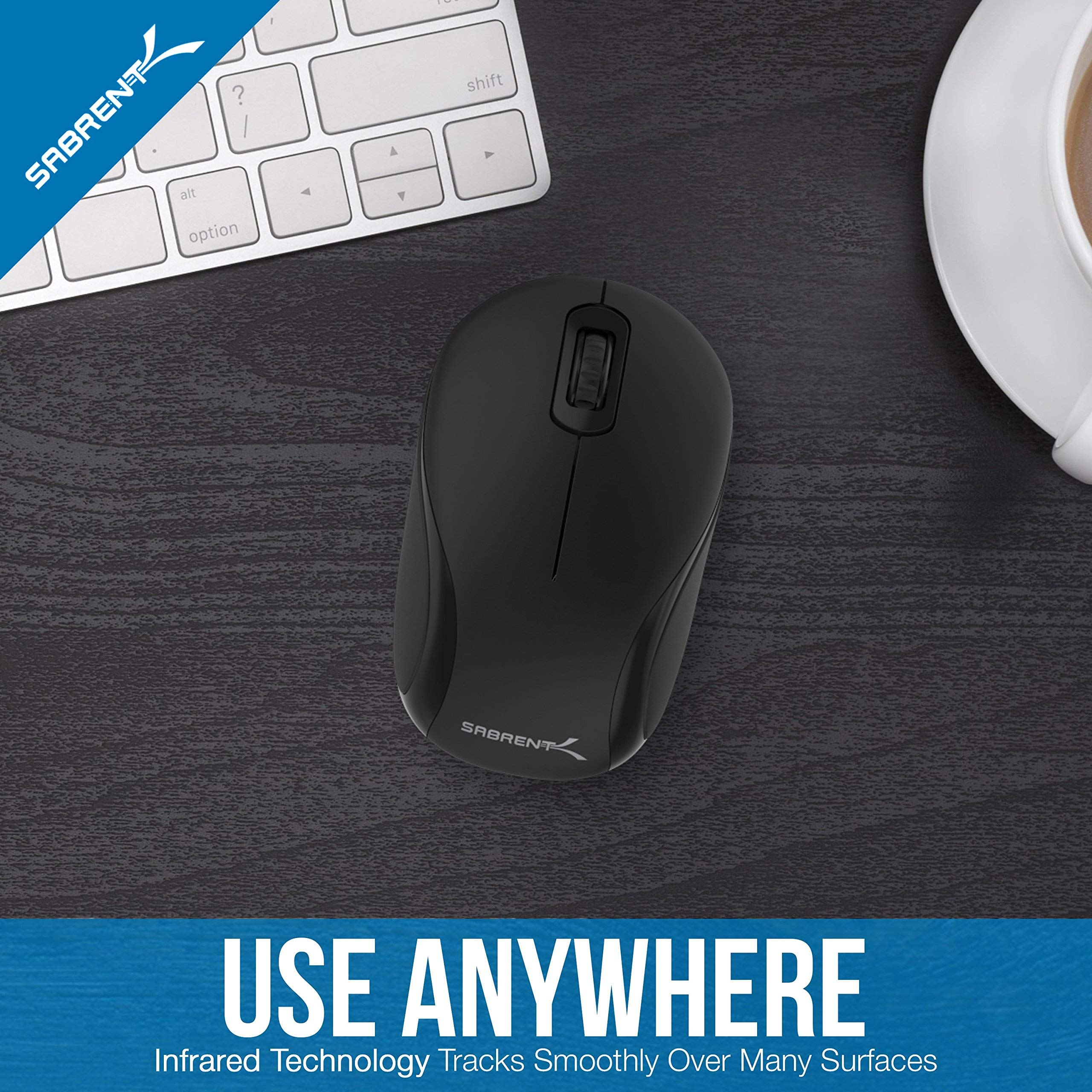 SABRENT Multi-Port iMac Hub + Mini Travel 2.4GHz Wireless Mouse with Nano Receiver