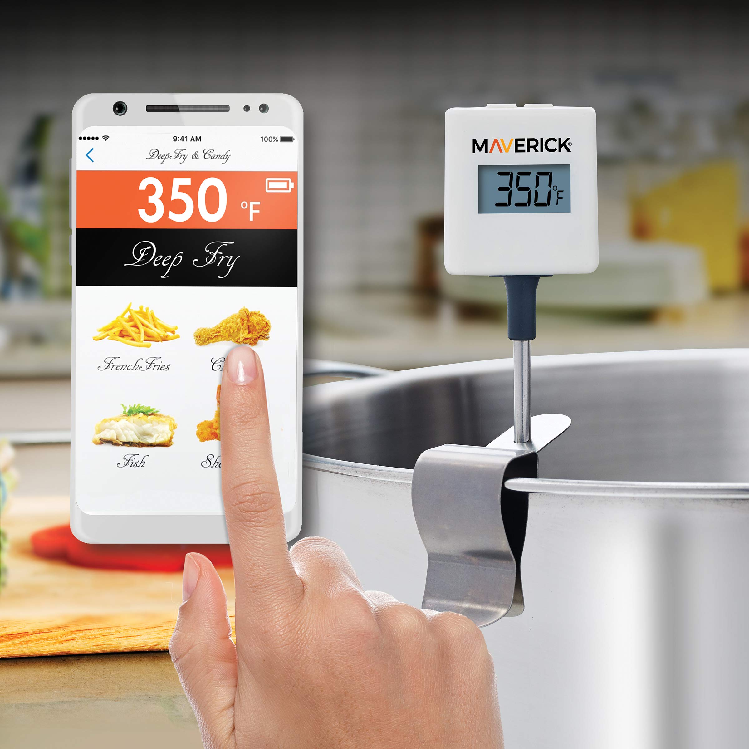 Maverick CT-10 Bluetooth Chocolate, Candy and Deep-Fry Thermometer
